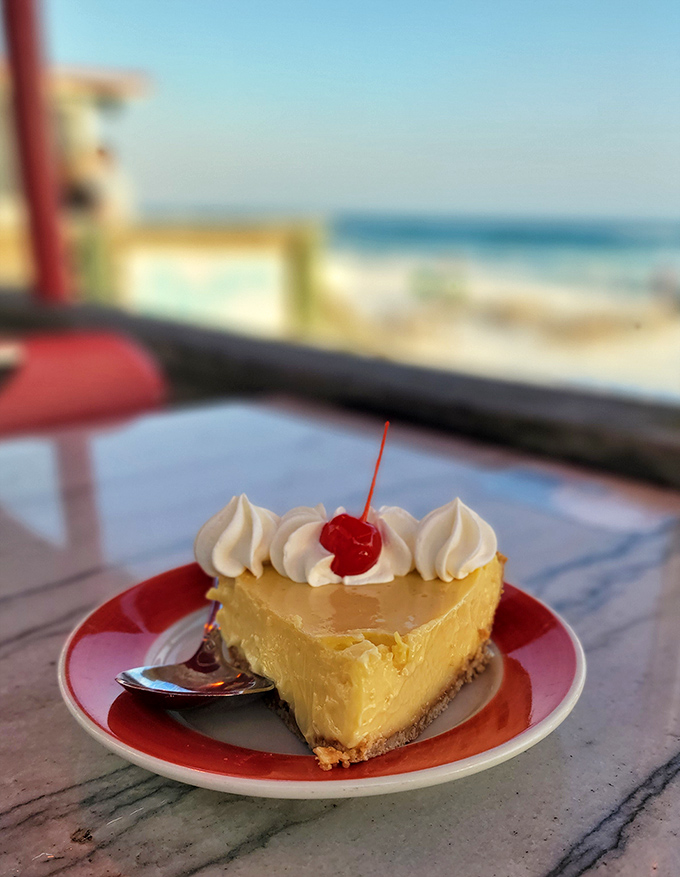 This Key Lime Pie isn't just dessert—it's a slice of Florida sunshine with the perfect balance of sweet and tart that'll make your taste buds dance.