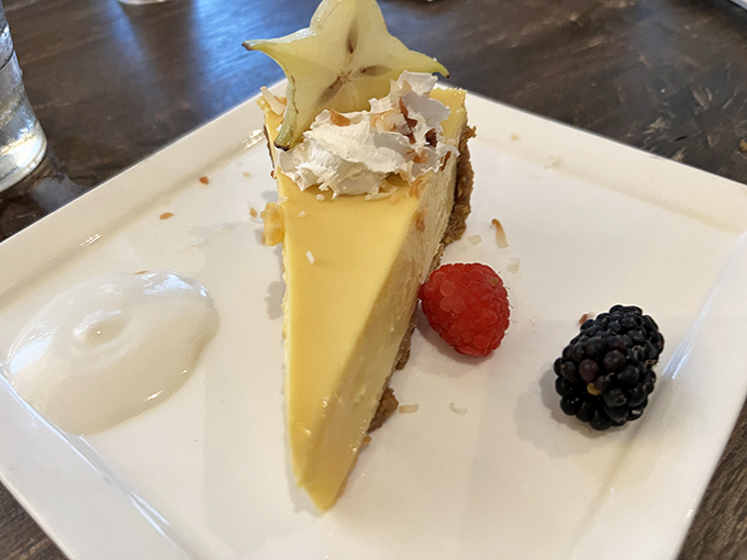 The legendary key lime pie that launched a thousand road trips—perfectly balanced between tart and sweet, with a graham cracker crust that deserves its own fan club.