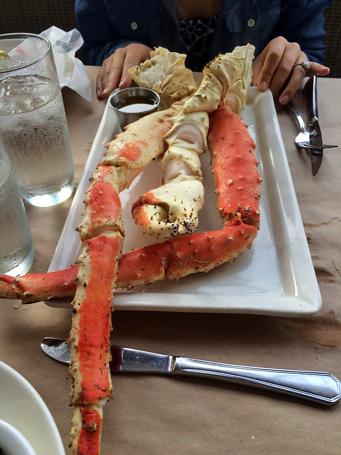 Those king crab legs aren't just seafood; they're nature's way of saying, "You deserve something spectacular today."