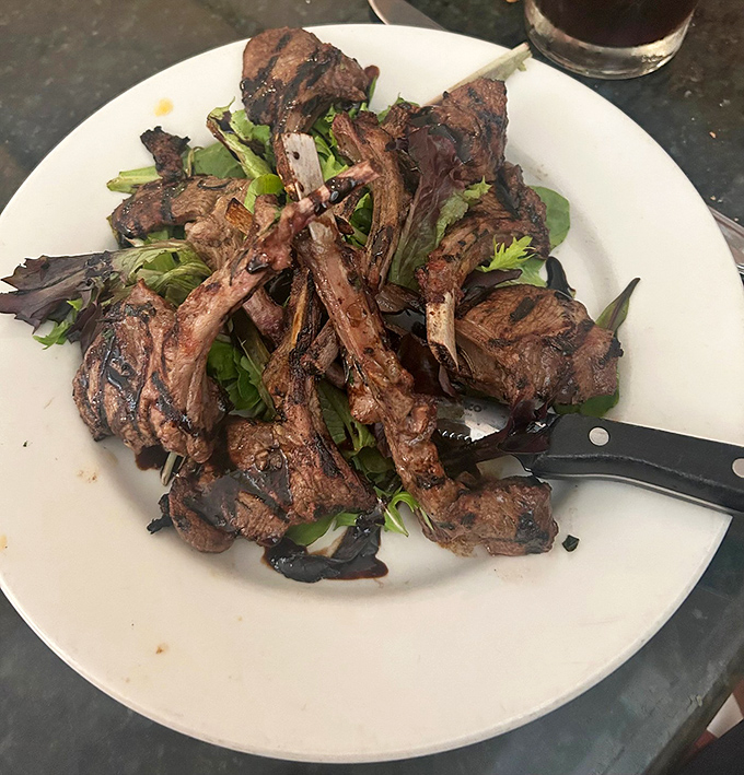 Behold Pennsylvania's finest lamb chops &ndash; perfectly grilled, beautifully presented, and absolutely life-changing on every level.