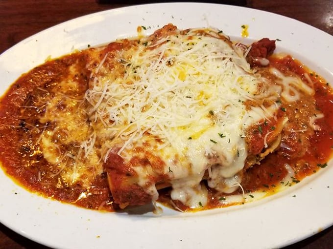 This isn't just lasagna&mdash;it's layers of comfort wrapped in a blanket of melted cheese and nostalgia. The kind of dish that makes you want to hug the chef.