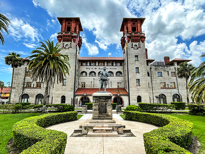 The Lightner Museum stands as a testament to Gilded Age extravagance. Those twin towers aren't compensating for anything&mdash;they're just showing off, as they should.