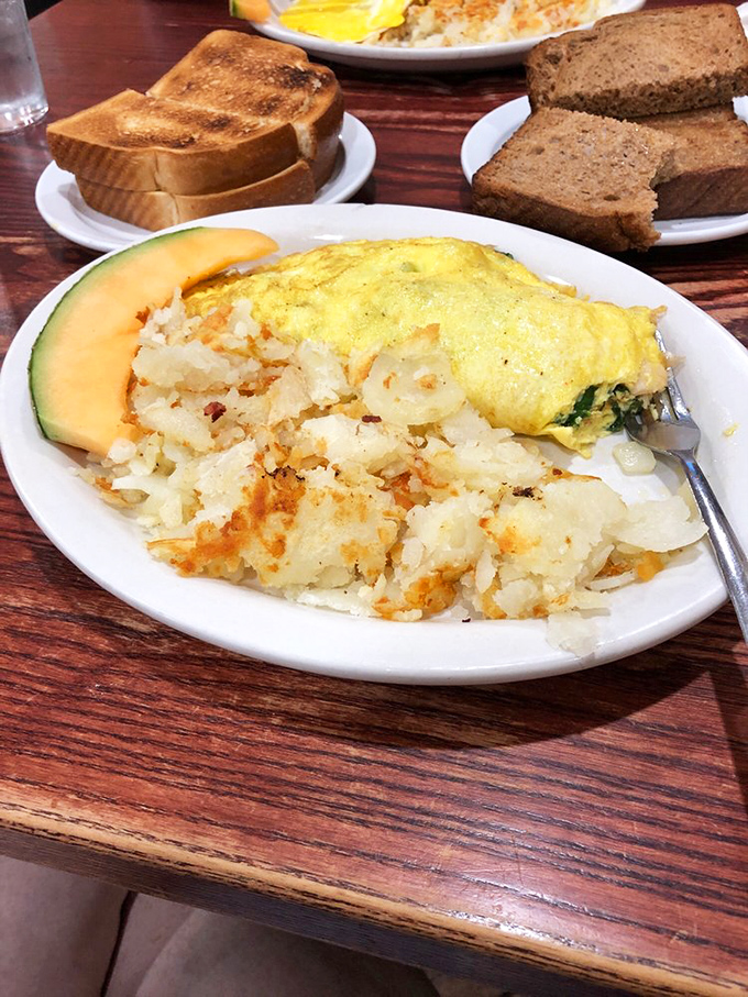 Behold the lobster omelet &ndash; proof that sometimes the most unexpected combinations create pure breakfast poetry on a plate.