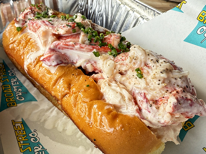 Behold the lobster roll in all its glory&mdash;a buttery, toasted vessel cradling sweet chunks of lobster meat so generous they're practically spilling overboard. Worth every mile of the drive.