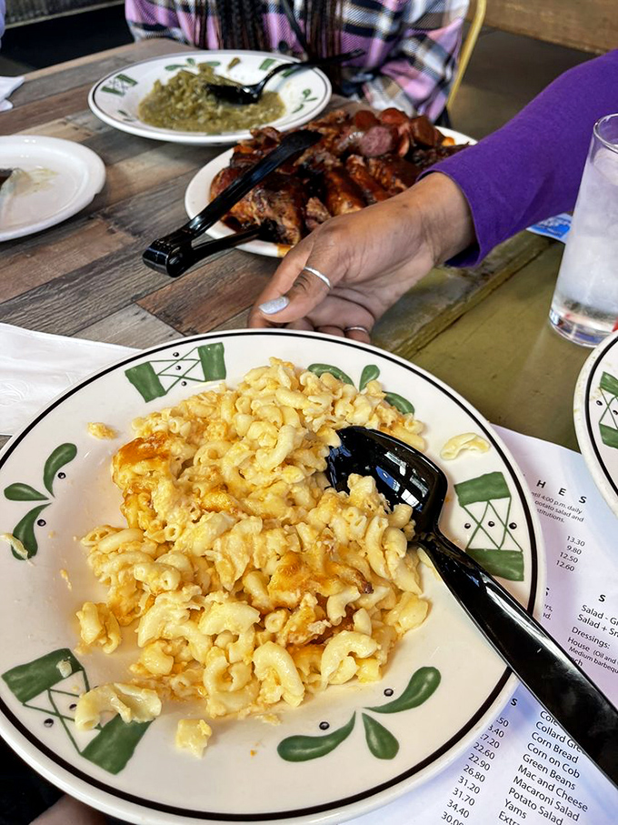 Mac and cheese that would make your grandmother both jealous and proud. That cheese pull should have its own Instagram account.