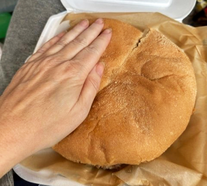 This isn't just a burger; it's a commitment. When your sandwich requires a hand for scale, you know you've entered the big leagues of Wisconsin dining.