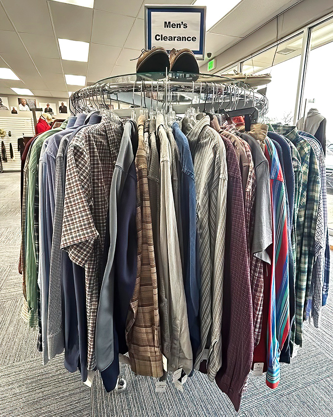 The men's clearance carousel&mdash;where yesterday's fashion finds tomorrow's style champion. One man's "last season" is another's "just discovered."
