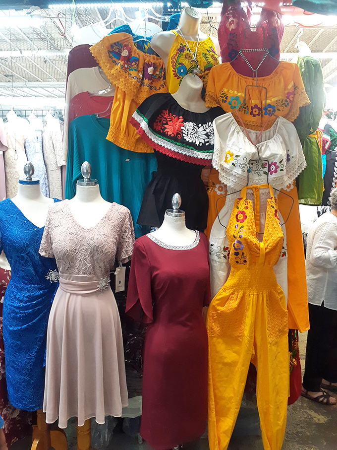 From quincea&ntilde;era elegance to Sunday brunch casual, this rack holds more outfit changes than a Broadway dressing room.