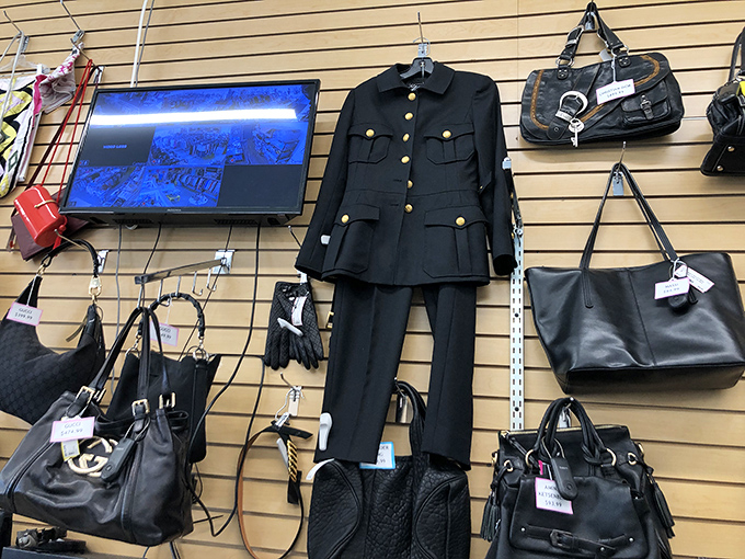 Military precision meets luxury indulgence: That structured black jacket could take you from a job interview to dinner at Spago without missing a beat.