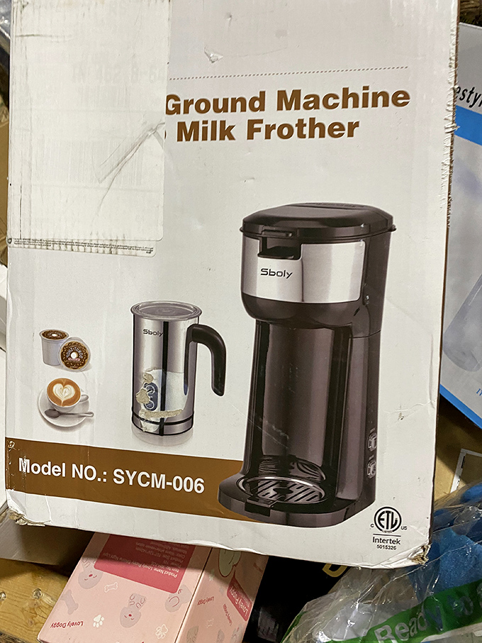 A milk frother that promises caf&eacute;-quality beverages at home&mdash;the kind of find that makes you text friends: "Look what I scored!"