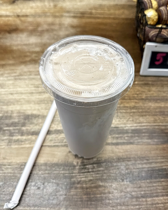 This isn't just a milkshake; it's a creamy revelation that makes you question why you'd drink anything else.