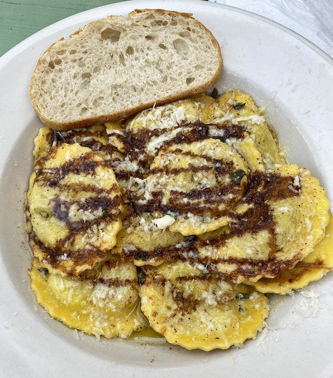 These golden ravioli aren't just pasta &ndash; they're little pillows of joy that make you wonder why you ever settled for the frozen stuff.