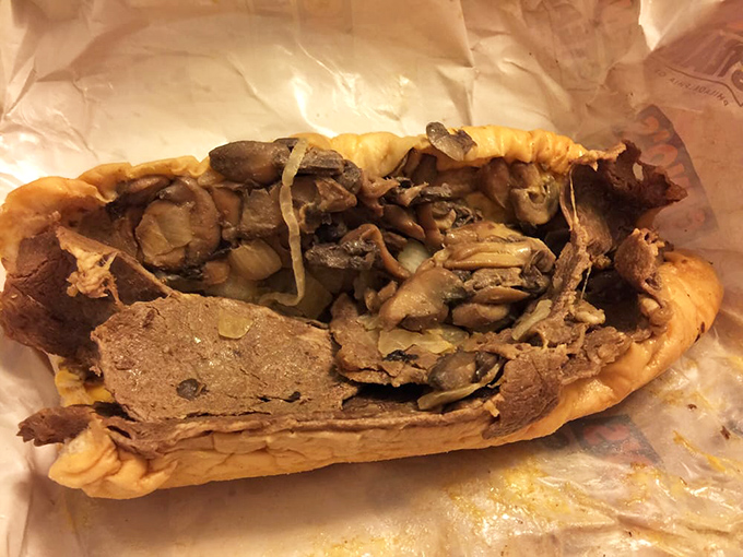 Behold the mushroom masterpiece! Earthy fungi and thinly sliced beef create a flavor symphony that makes your taste buds stand up and applaud.