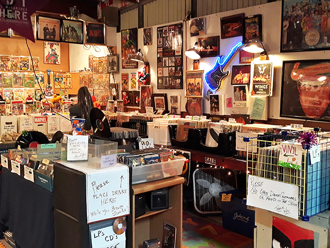 Music memorabilia creates a nostalgic symphony where every vinyl tells a different generational story.