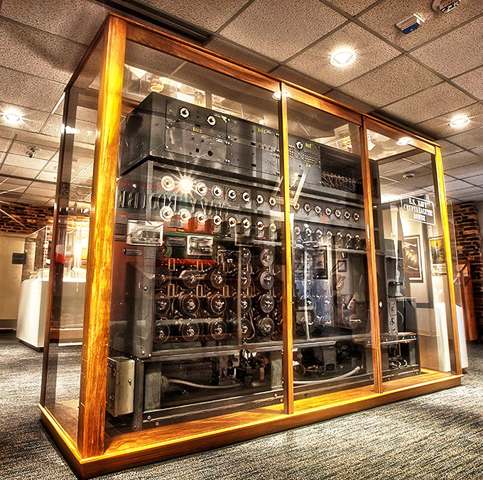 This massive computing console once processed America's most sensitive communications with room-filling mechanical precision and electronic wizardry.