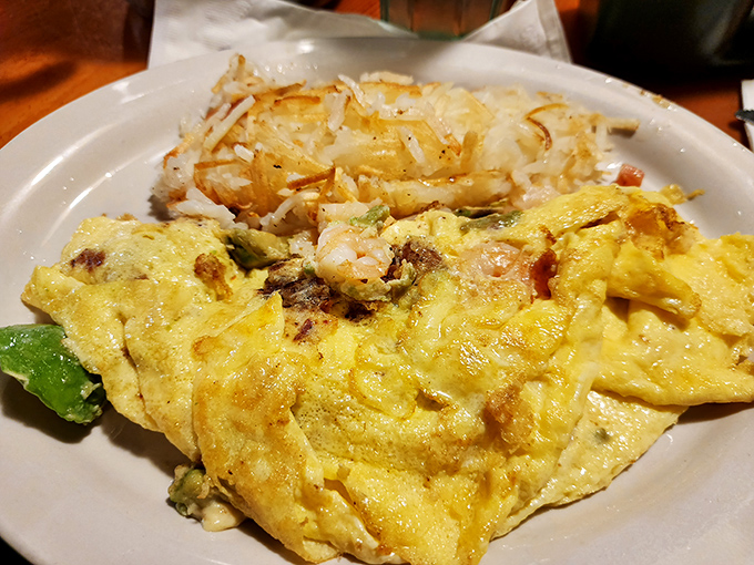 Fluffy, golden perfection meets generous fillings. This isn't just breakfast &ndash; it's edible artwork that happens to cure hangovers.