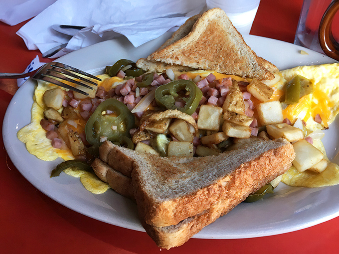 This isn't just an omelet&mdash;it's a morning masterpiece with jalape&ntilde;os that'll wake you up faster than your second cup of coffee.