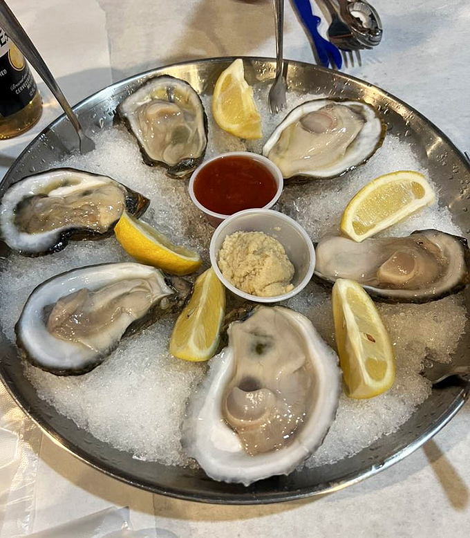 Fresh oysters on ice&mdash;nature's perfect appetizer. These briny jewels need nothing more than a squeeze of lemon and good company.