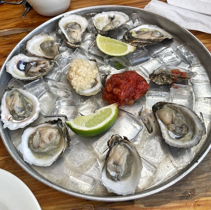 These oysters aren't just seafood; they're little oceanic miracles on ice, waiting to transport you to briny paradise with each slurp.