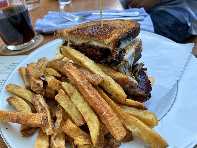 This isn't just a sandwich&mdash;it's architecture. Layers of house-cured pastrami and melted cheese create the Brooklyn apartment I could never afford.