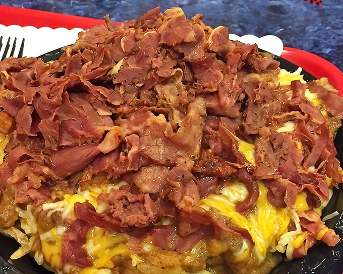 These pastrami chili cheese fries aren't just a side dish, they're a declaration of delicious defiance against your cardiologist's advice. Worth every bite.