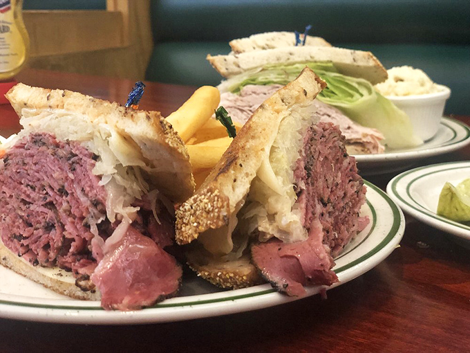 This pastrami sandwich doesn't need a publicist; it speaks fluently in the language of pure satisfaction.