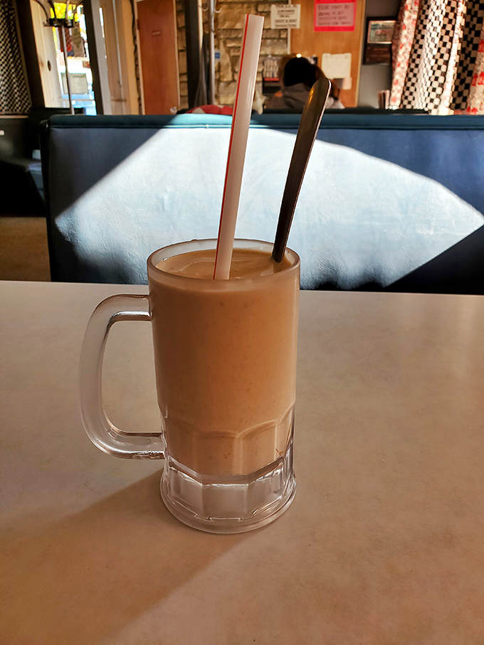 This peanut butter shake isn't just thick&mdash;it's the kind that makes your straw stand at attention while your willpower waves the white flag.