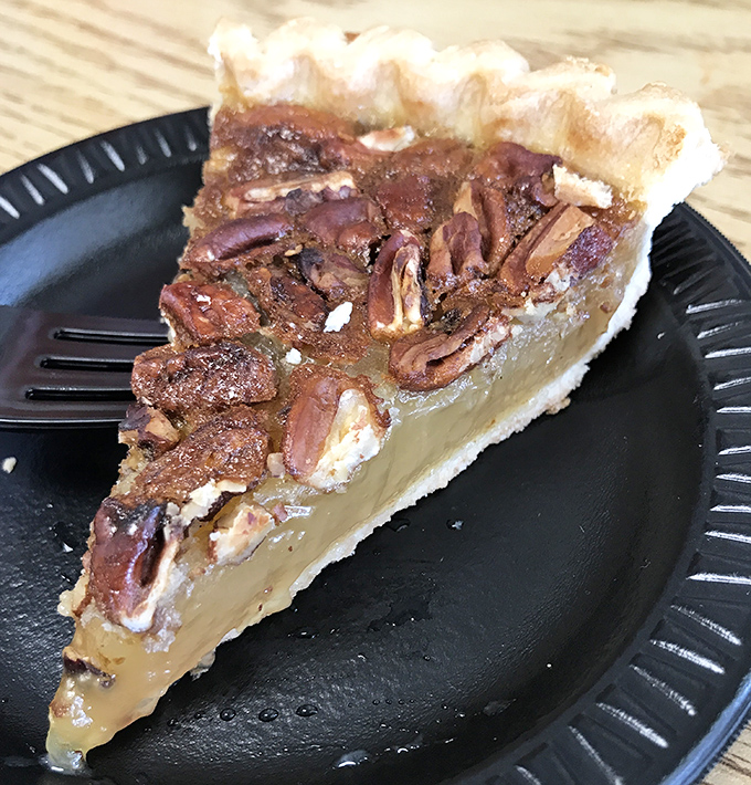 Pecan pie that would make your Southern grandmother weep with joy. That perfect gooey-to-crunchy ratio is the culinary equivalent of hitting the lottery.