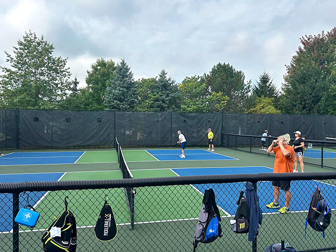 Game, set, match! The well-maintained courts offer residents a chance to stay active while building friendships that extend beyond the fence.