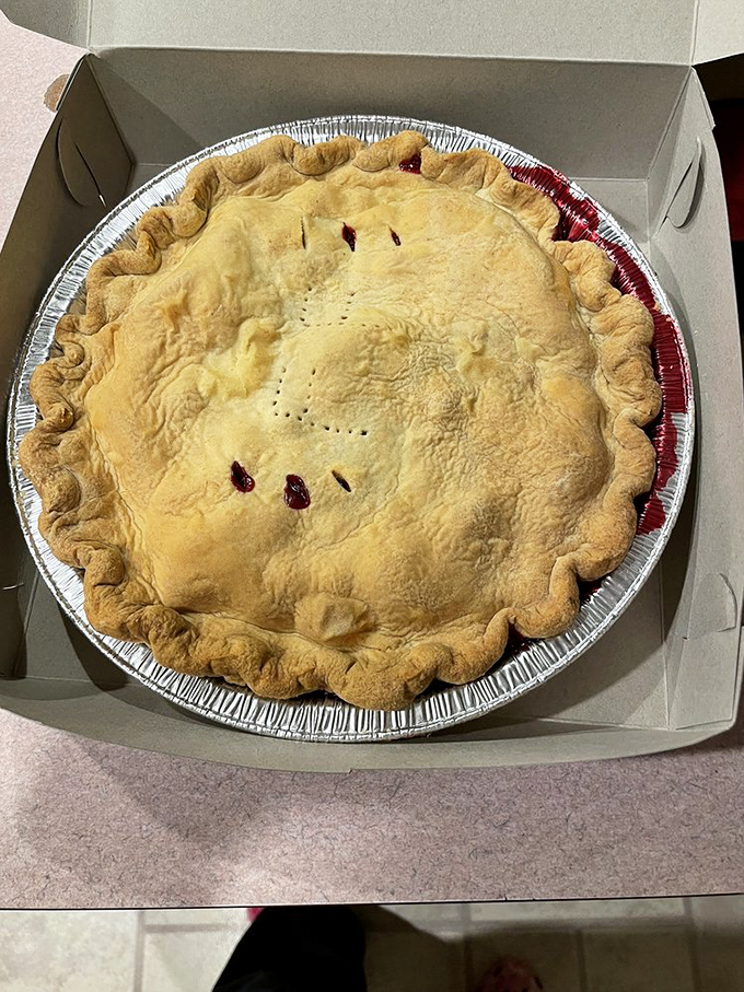 This isn't just pie &ndash; it's edible architecture with a golden-brown dome that whispers, "Take me home, and maybe don't tell anyone I'm here."