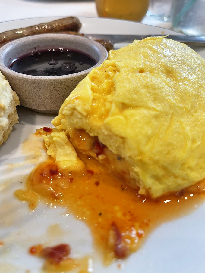 This pimento cheese omelet doesn't just ooze&mdash;it performs a slow, sensual dance across the plate that would make any cheese lover weak at the knees.