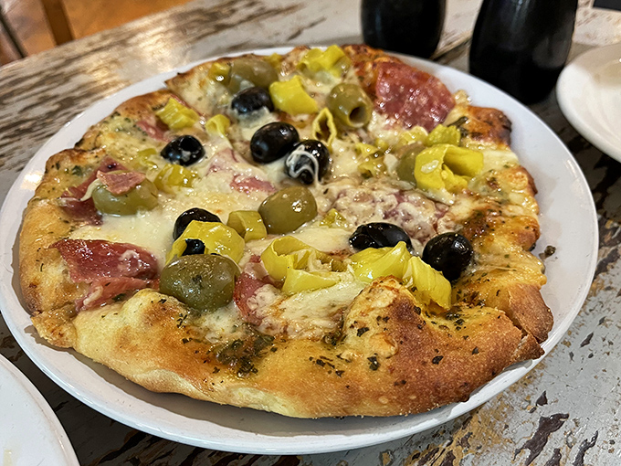 This isn't just pizza&mdash;it's edible art with a perfectly blistered crust, melty cheese, and toppings arranged with the care of a Renaissance painter.