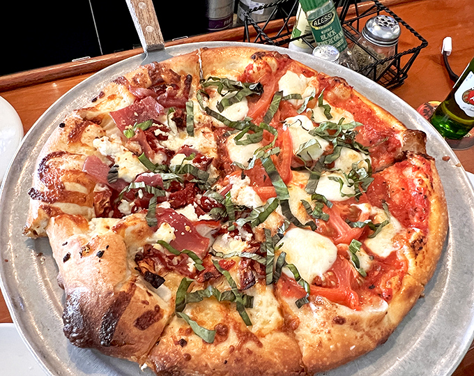 Half traditional, half adventurous &ndash; this pizza doesn't just cross borders, it unites them in delicious, cheese-pulling harmony.