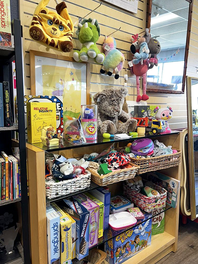 Childhood nostalgia by the basketful! This stuffed animal menagerie and board game collection proves one shopper's outgrown toys become another's perfect gift find.