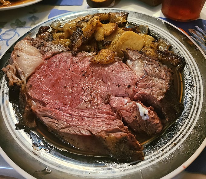This prime rib doesn't just melt in your mouth&mdash;it practically introduces itself to your taste buds with a formal handshake. Worth every mile of the drive.