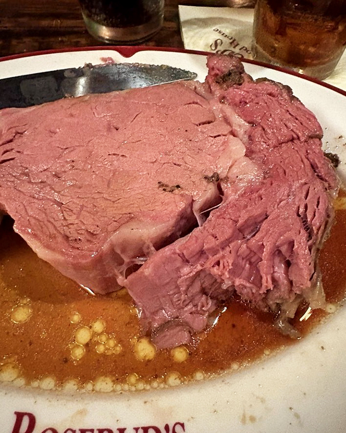 This prime rib isn't just dinner, it's a religious experience &ndash; perfectly pink, juicy, and ready for its close-up.