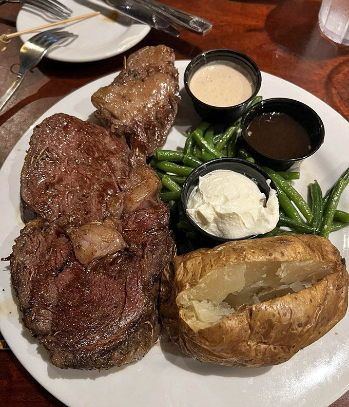 This isn't just prime rib&mdash;it's a masterclass in meat. The kind of dish that makes conversation stop and eyes close in reverence.