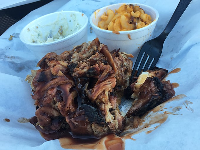 This pulled pork plate could make a vegetarian reconsider their life choices &ndash; gloriously messy and perfect.