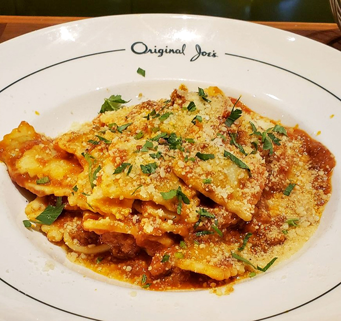 Ravioli that would make your Italian grandmother weep with joy&mdash;pillows of pasta perfection crowned with fresh herbs and a shower of Parmesan.