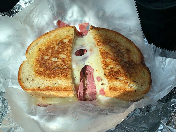 Behold the Reuben in its natural habitat&mdash;perfectly grilled rye embracing corned beef and Swiss in a melty marriage that makes you want to renew your vows with lunch.