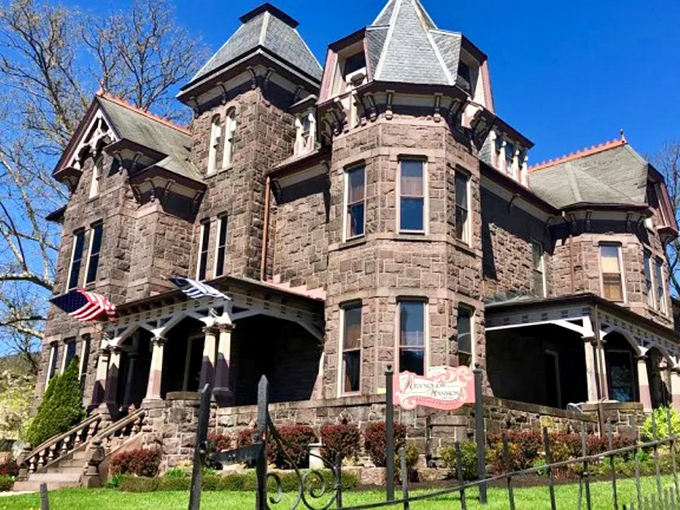 Stone castles aren't just for fairy tales. This magnificent Victorian mansion, now a bed and breakfast, proves that Pennsylvanians knew how to build homes with serious curb appeal.