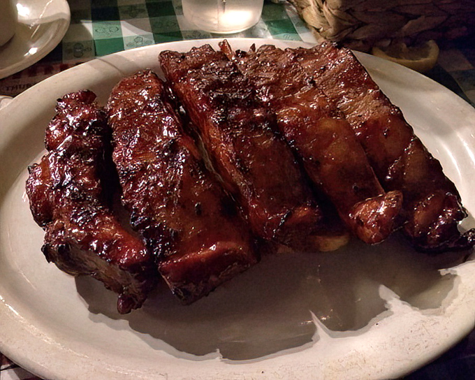 These ribs glisten like mahogany furniture you actually want to eat &ndash; and trust me, you absolutely do.