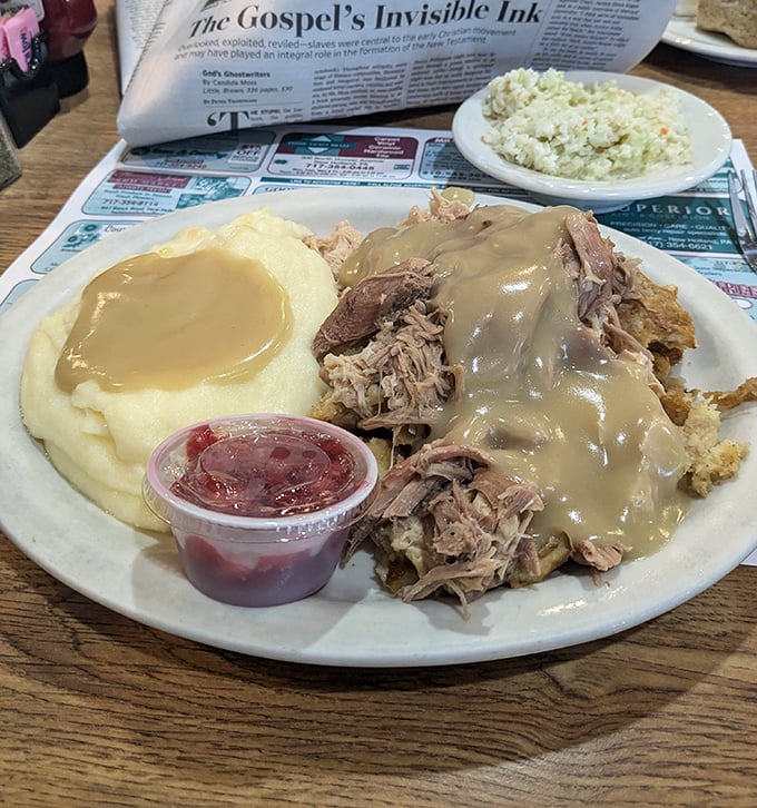 Turkey that doesn't wait for Thanksgiving to shine. This plate whispers, "Remember when food made you happy?" And then delivers. 