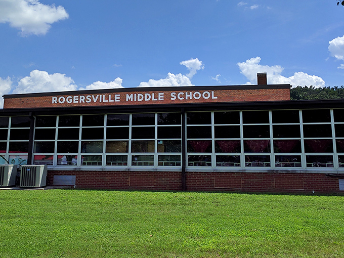 Even the schools in Rogersville have character&mdash;this brick building has likely witnessed generations of Tennessee childhoods and first-day-of-school jitters.