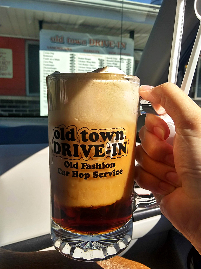 Behold the holy grail: that perfect foam crown sitting atop Michigan's most legendary root beer creation.