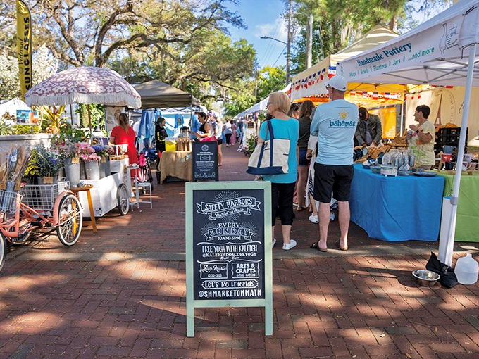 Safety Harbor's Market on Main transforms brick pathways into a treasure hunt of local crafts and treats. Weekend ritual that feels like community therapy.