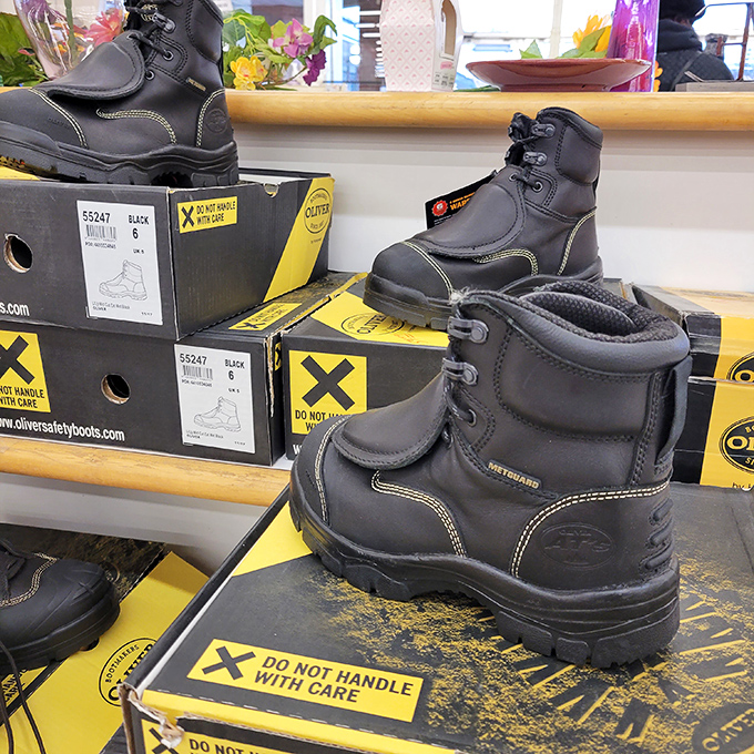 Work boots with stories to tell. These steel-toed treasures could be your next reliable companions for projects, proving protection doesn't need a premium price.