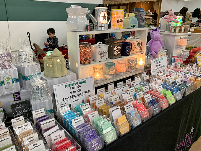 Scentsy heaven! Like a fragrance library where each colorful bar tells a different olfactory story. Your nose will thank you; your wallet might not.