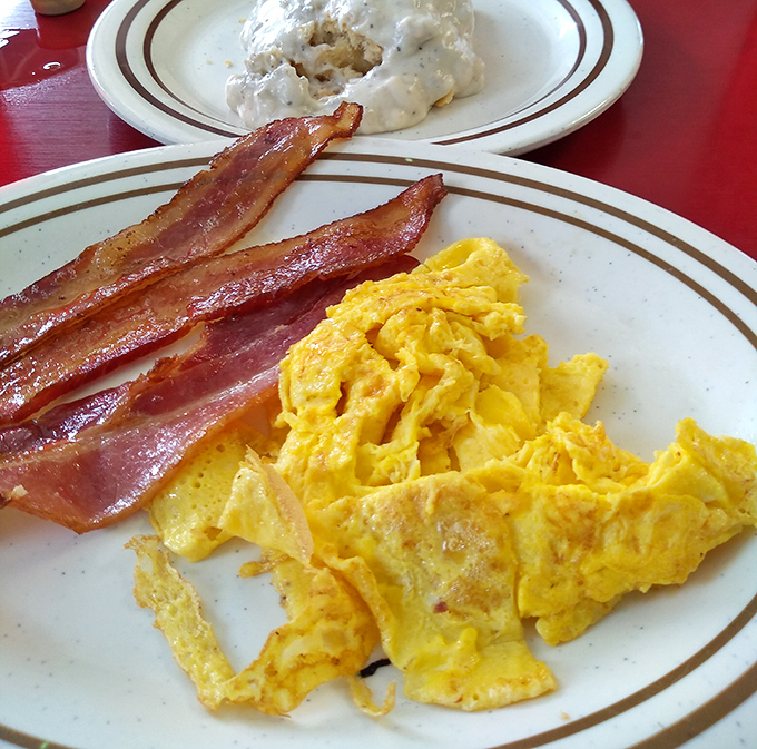 Fluffy scrambled eggs that prove sometimes the simplest things in life are absolutely the most perfect.