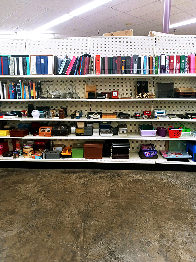The storage solution section: where someone else's abandoned organizational dreams become your next weekend project. Marie Kondo would approve.